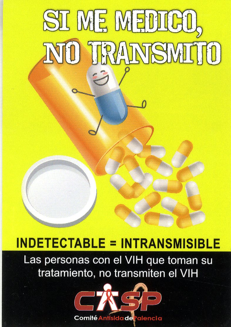 Si me medico, no transmito. Indetectable=Intransmisible. SIDA STUDI
