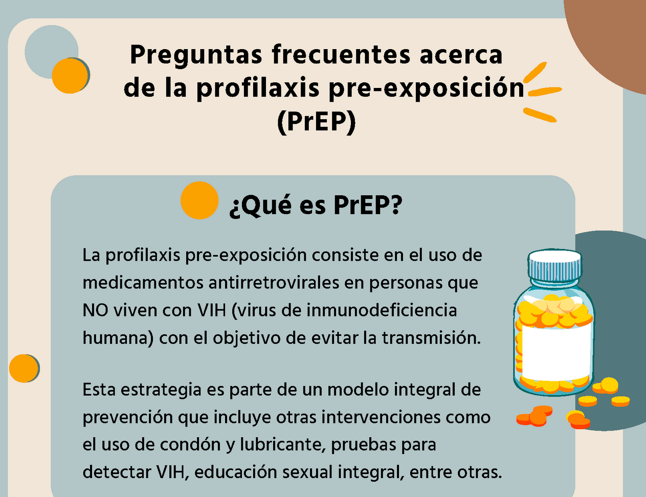 Preguntas frecuentes acerca de la profilaxis pre-exposición. SIDA STUDI