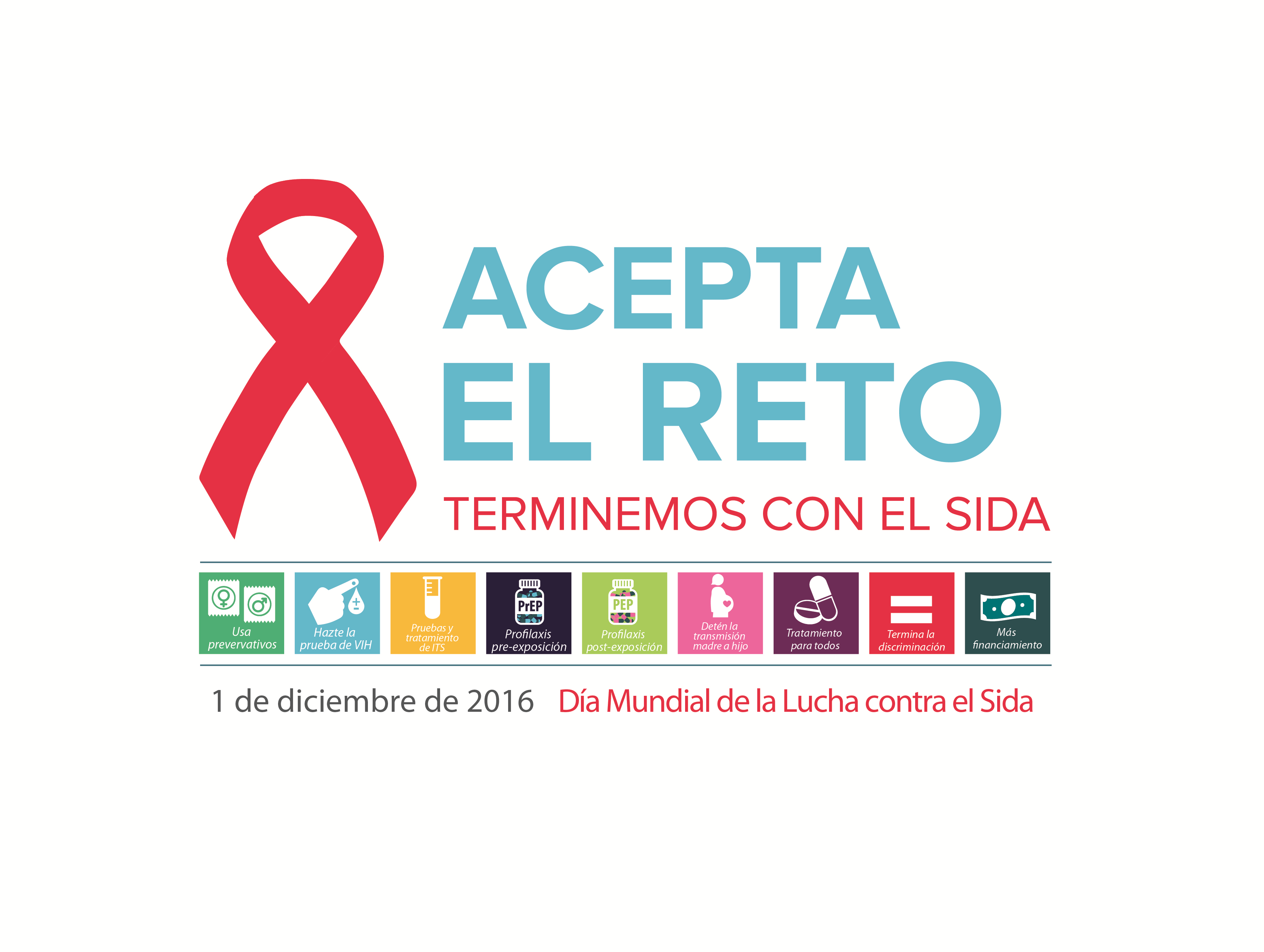 Acepta el reto. Terminemos con el sida. SIDA STUDI