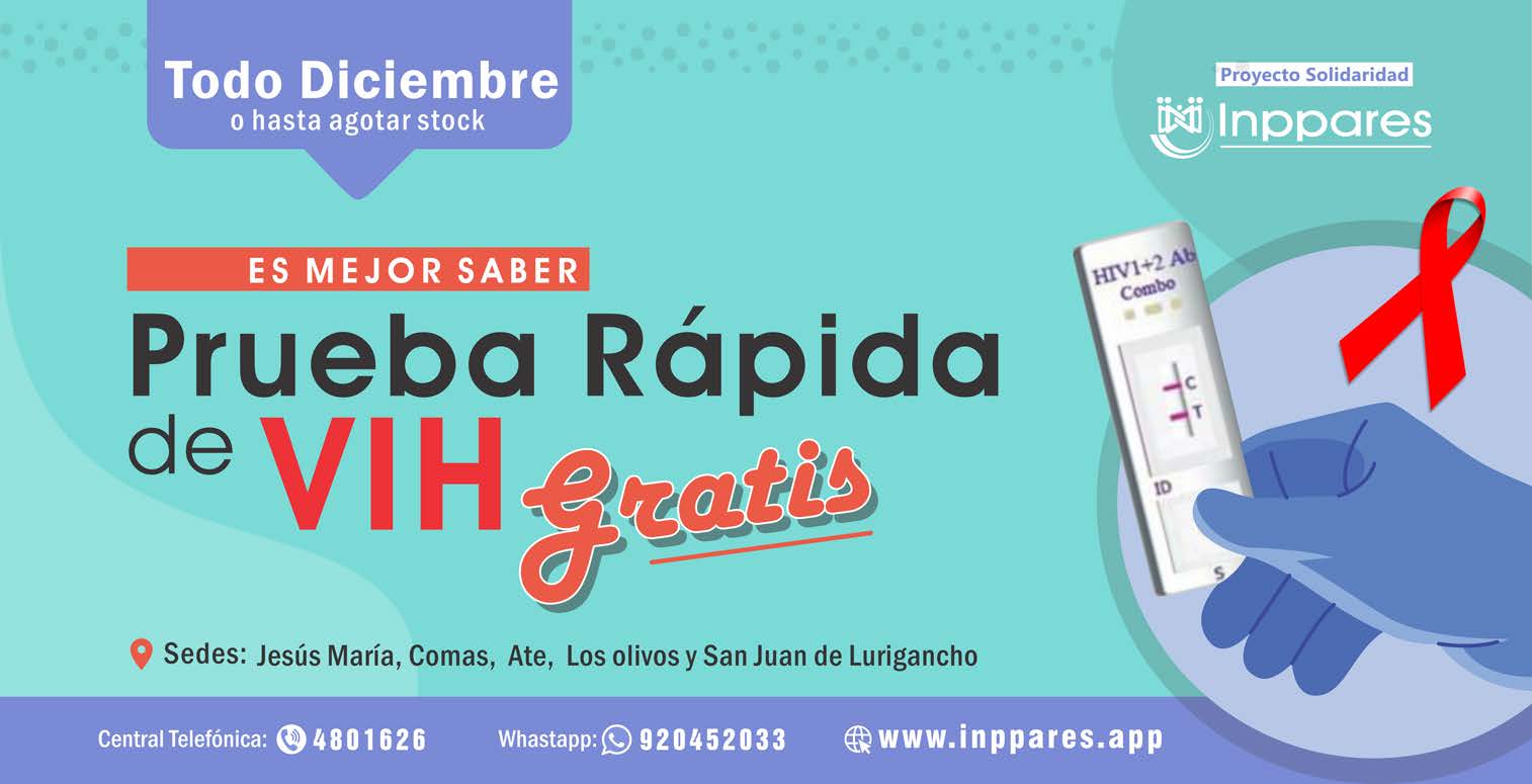 Es mejor saber : prueba rápida de VIH. SIDA STUDI