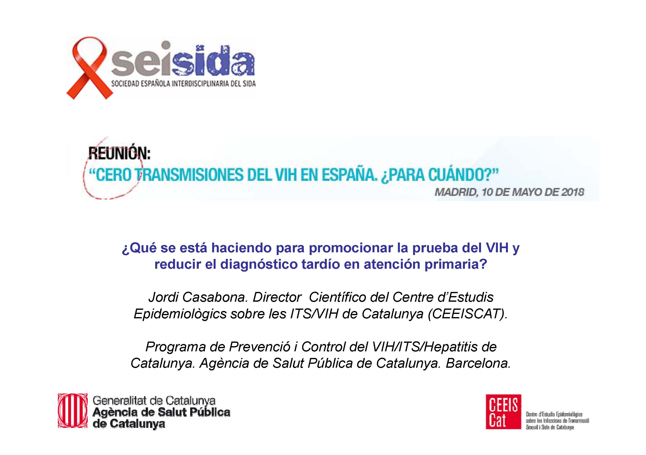 ¿Qué se está haciendo para promocionar la prueba del VIH y reducir el ...