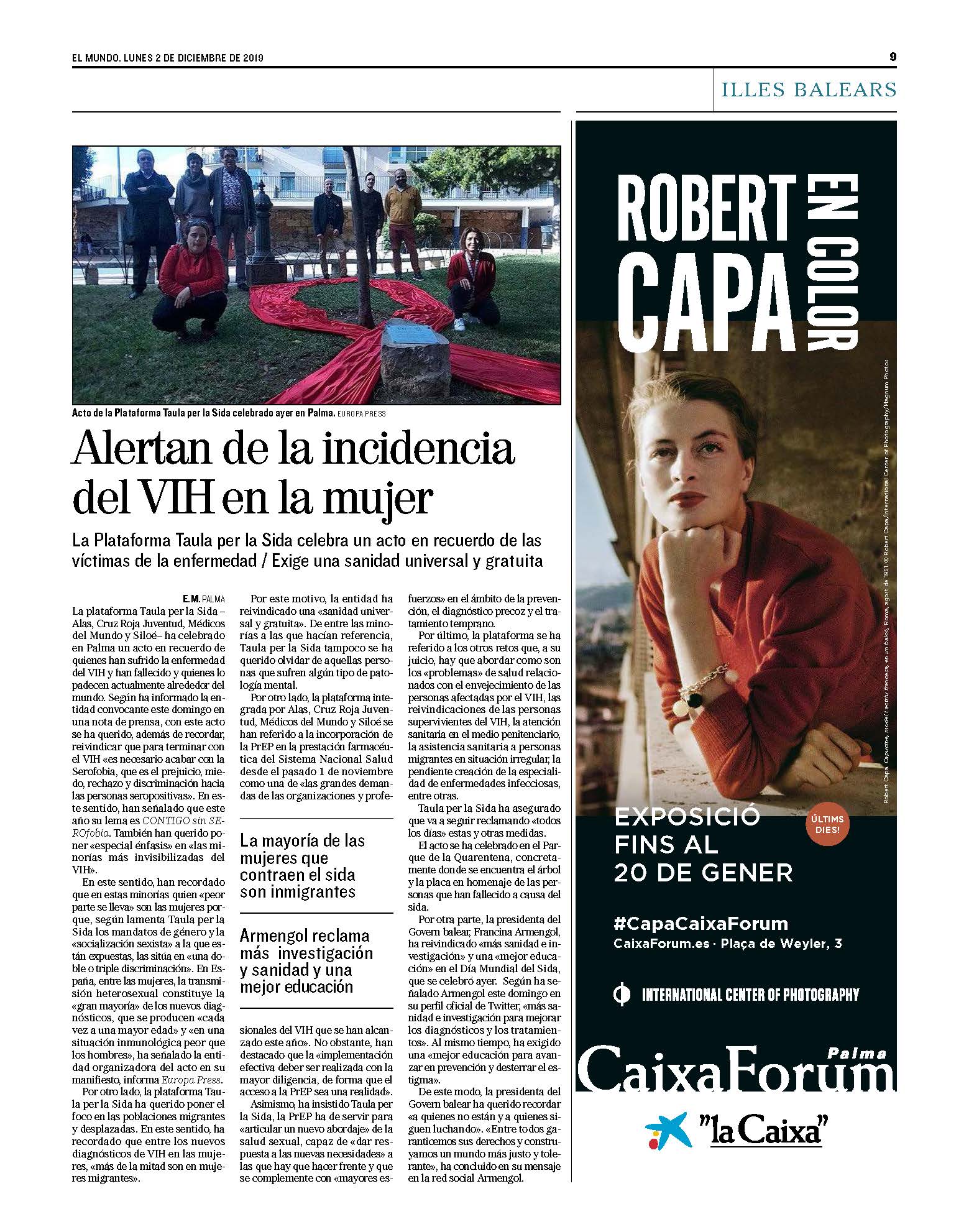 Alertan de la incidencia del VIH en la mujer. SIDA STUDI