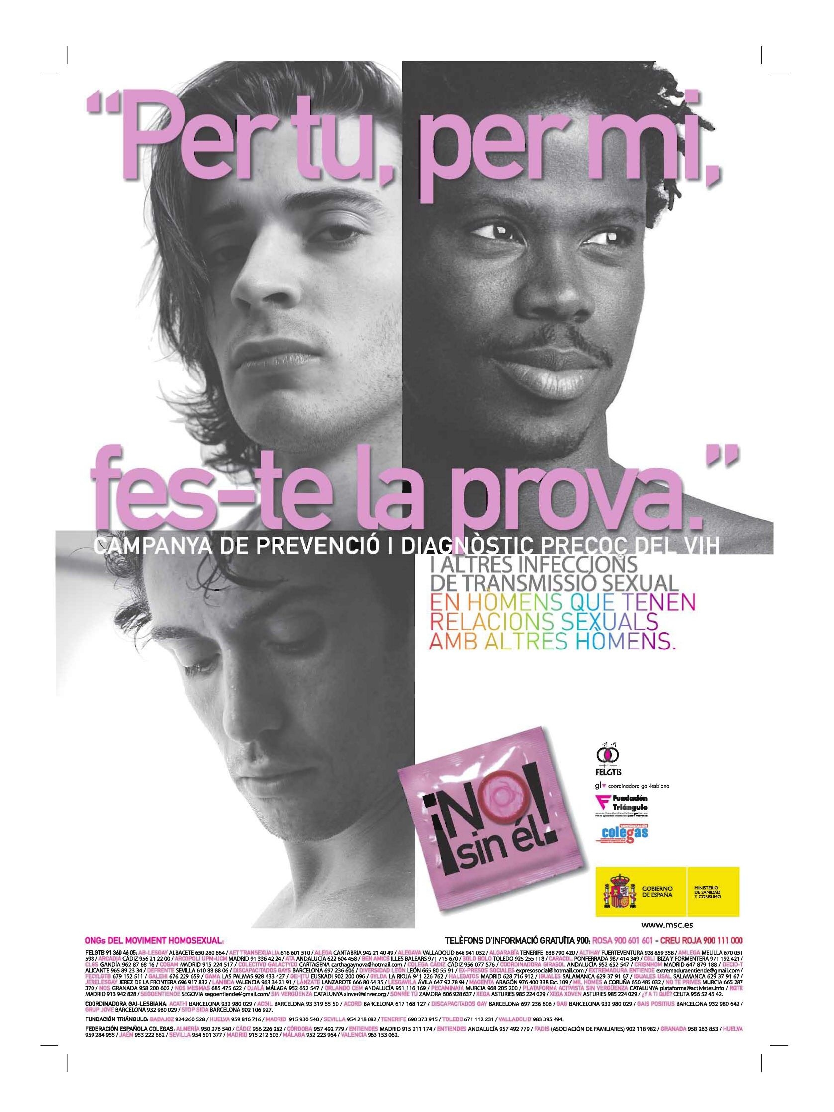 Por tí, por mi. Hazte la prueba. SIDA STUDI