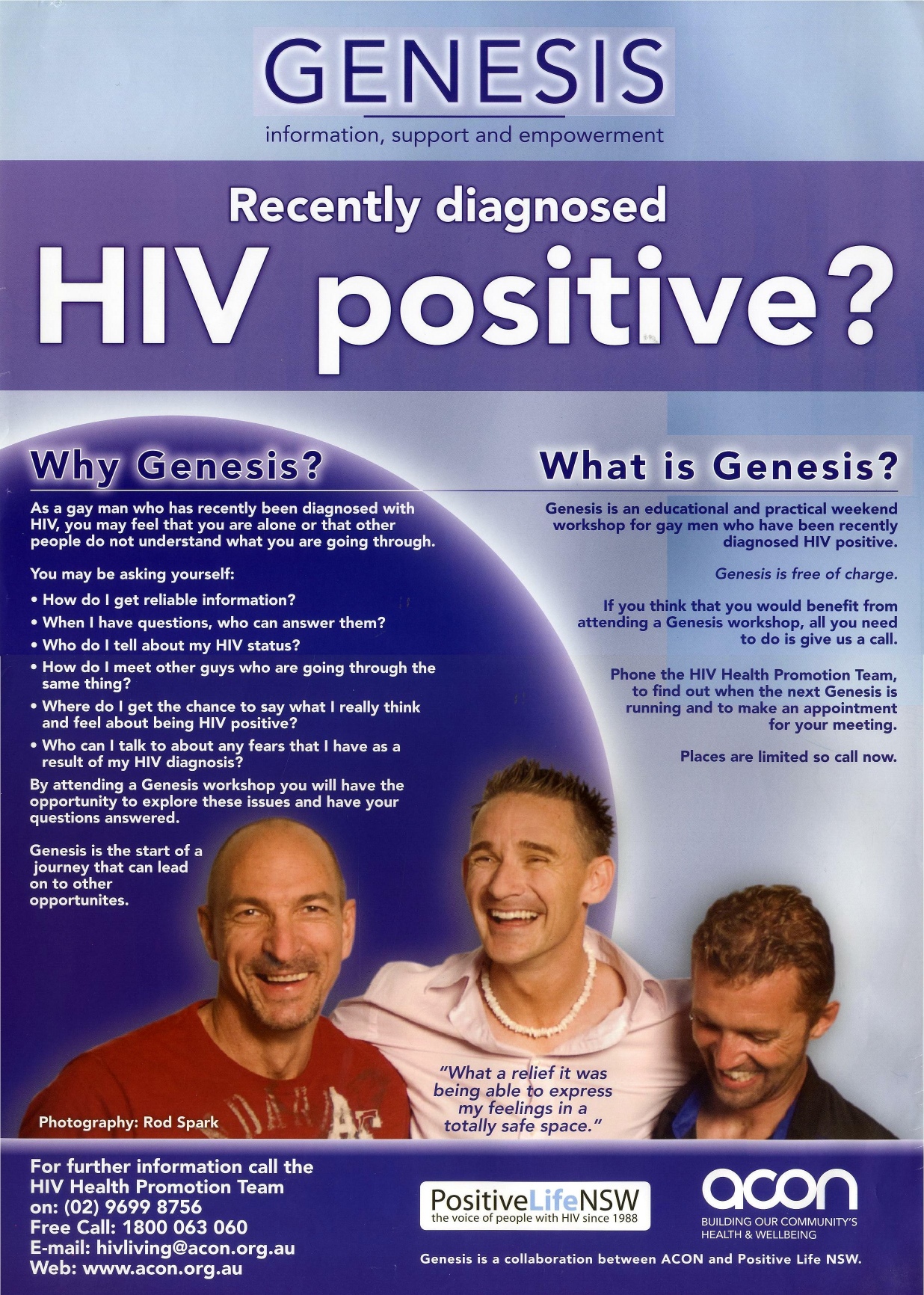 ¿Recién diagnosticado VIH positivo?. SIDA STUDI