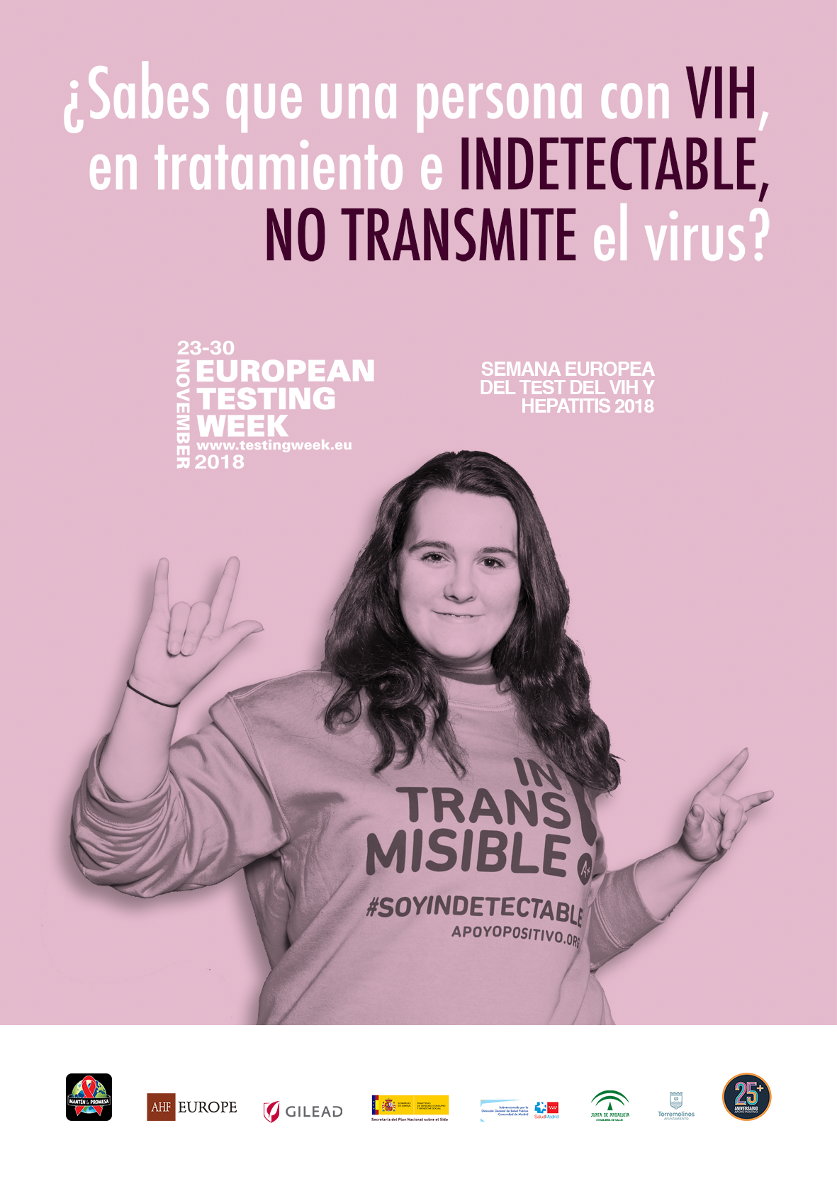 ¿Sabes que una persona con VIH en tratamiento e indectable no transmite ...