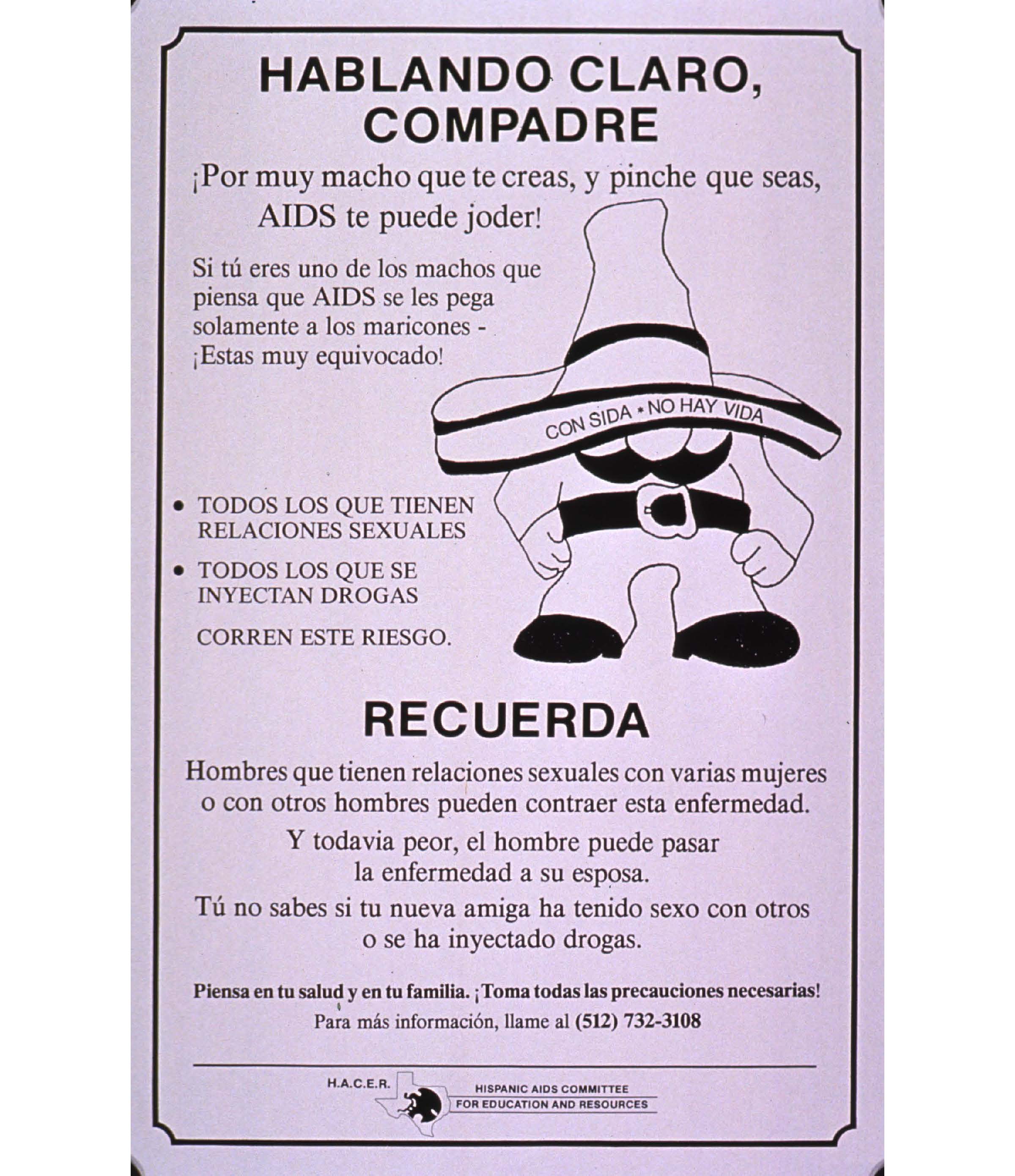 Hablando claro, compadre. SIDA STUDI