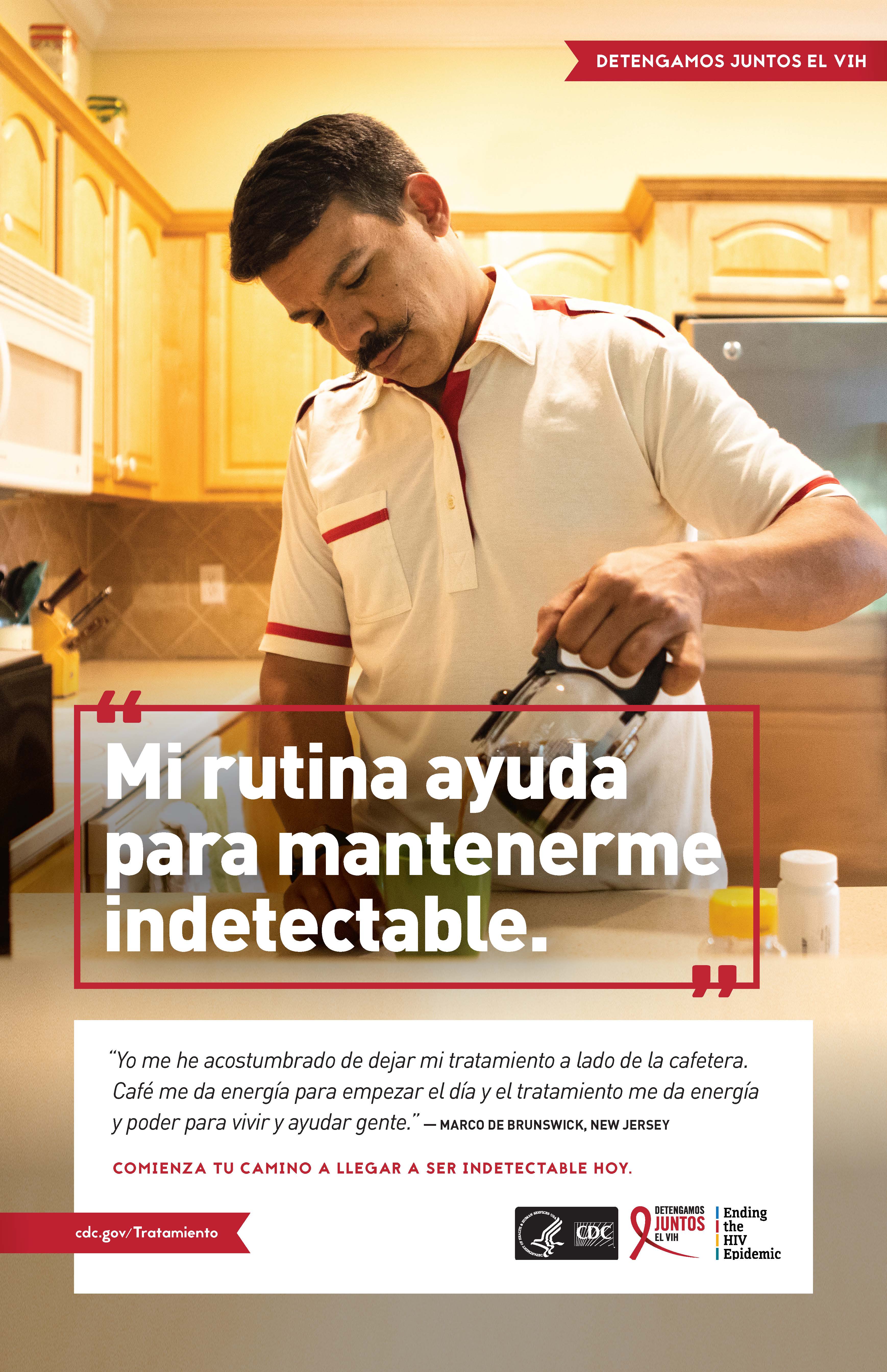 Mi rutina me ayuda para mantenerme indetectable. SIDA STUDI