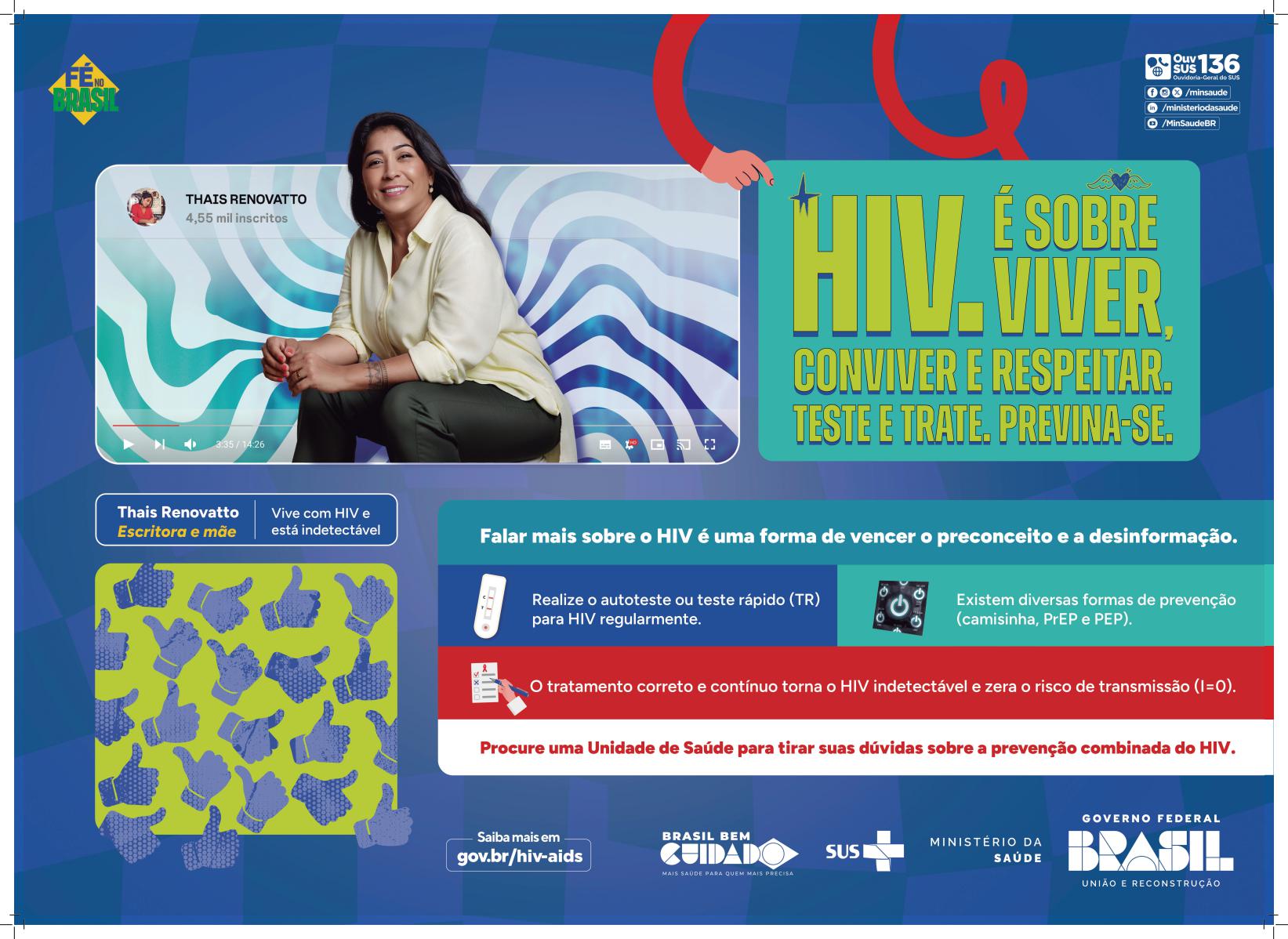 VIH. Se trata de vivir, convivir y respetar. Testeate y tratar ...