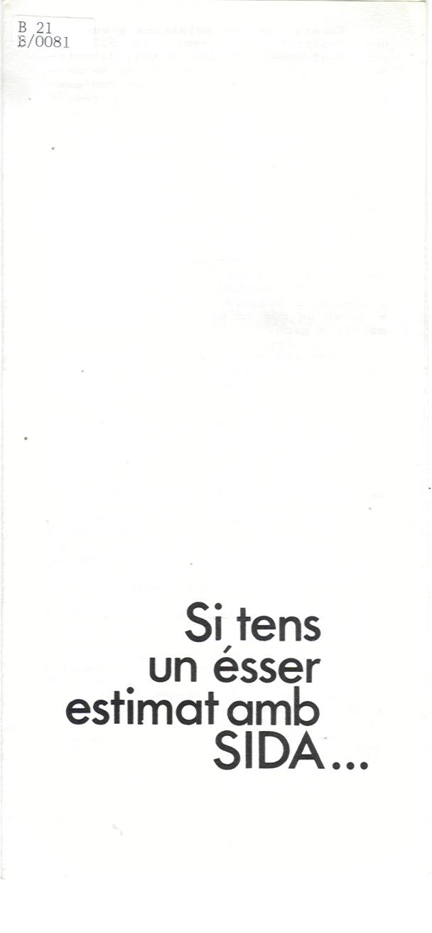 Si tienes un ser querido con sida.... SIDA STUDI
