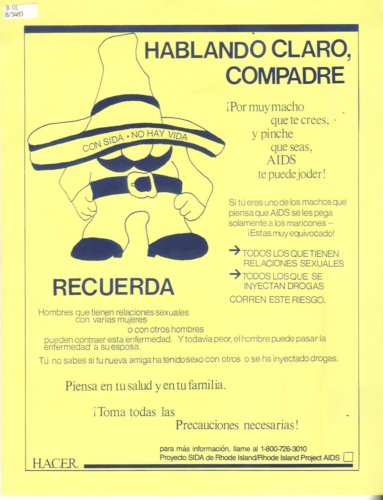 Hablando claro, compadre. SIDA STUDI