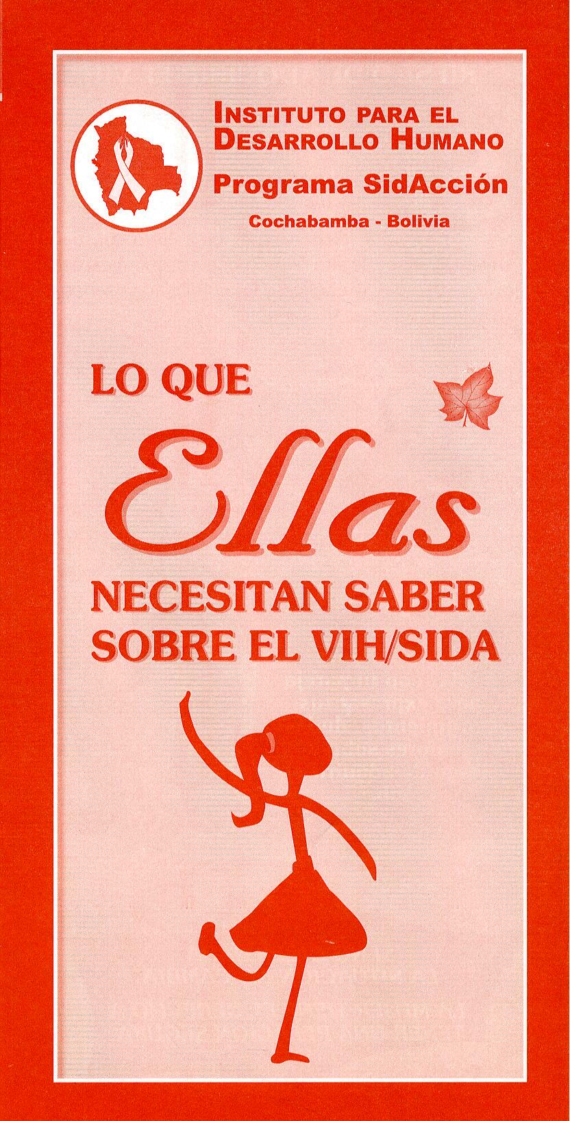 Lo que ellas necesitan saber sobre el VIH/sida. SIDA STUDI