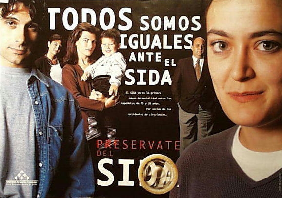Todos somos iguales ante el sida : presérvate ante el sida. SIDA STUDI