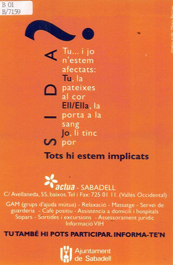 Sida : todos estamos implicados. SIDA STUDI